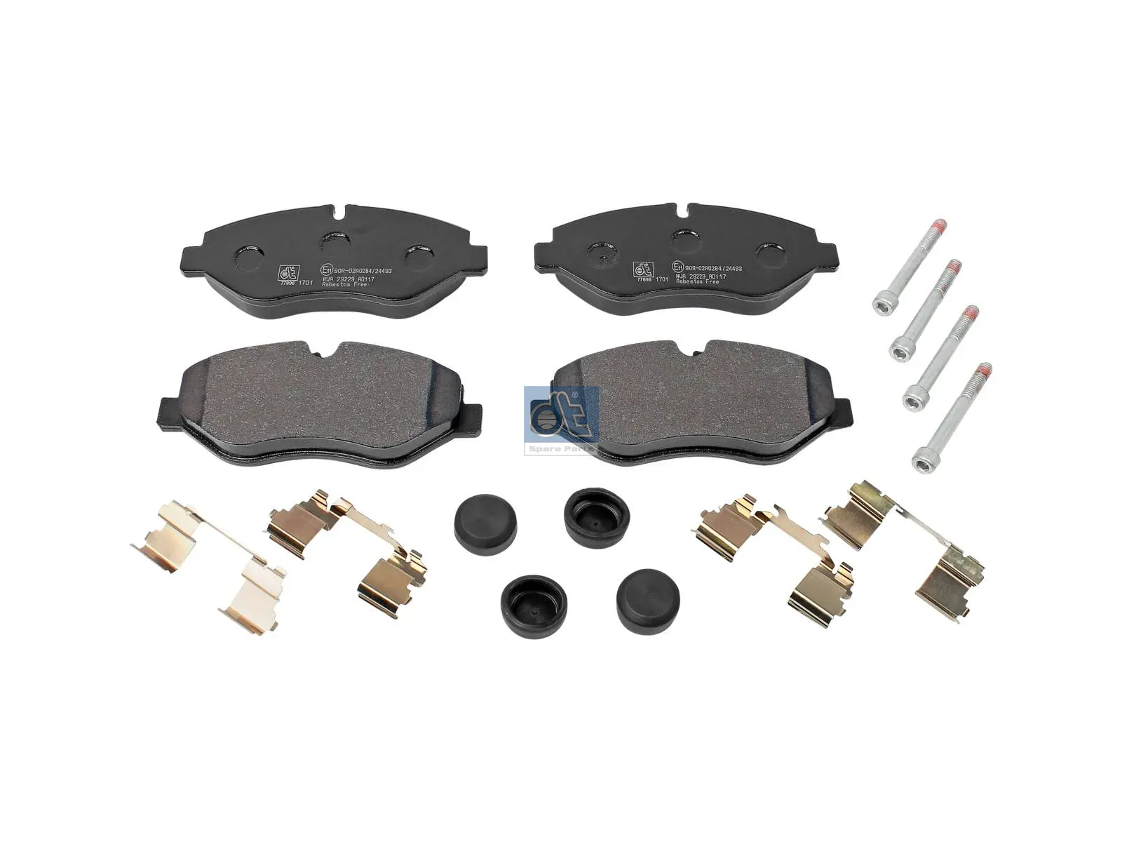 DIESEL TECHNIC | 7.92607 Disc brake pad kit, with accessories