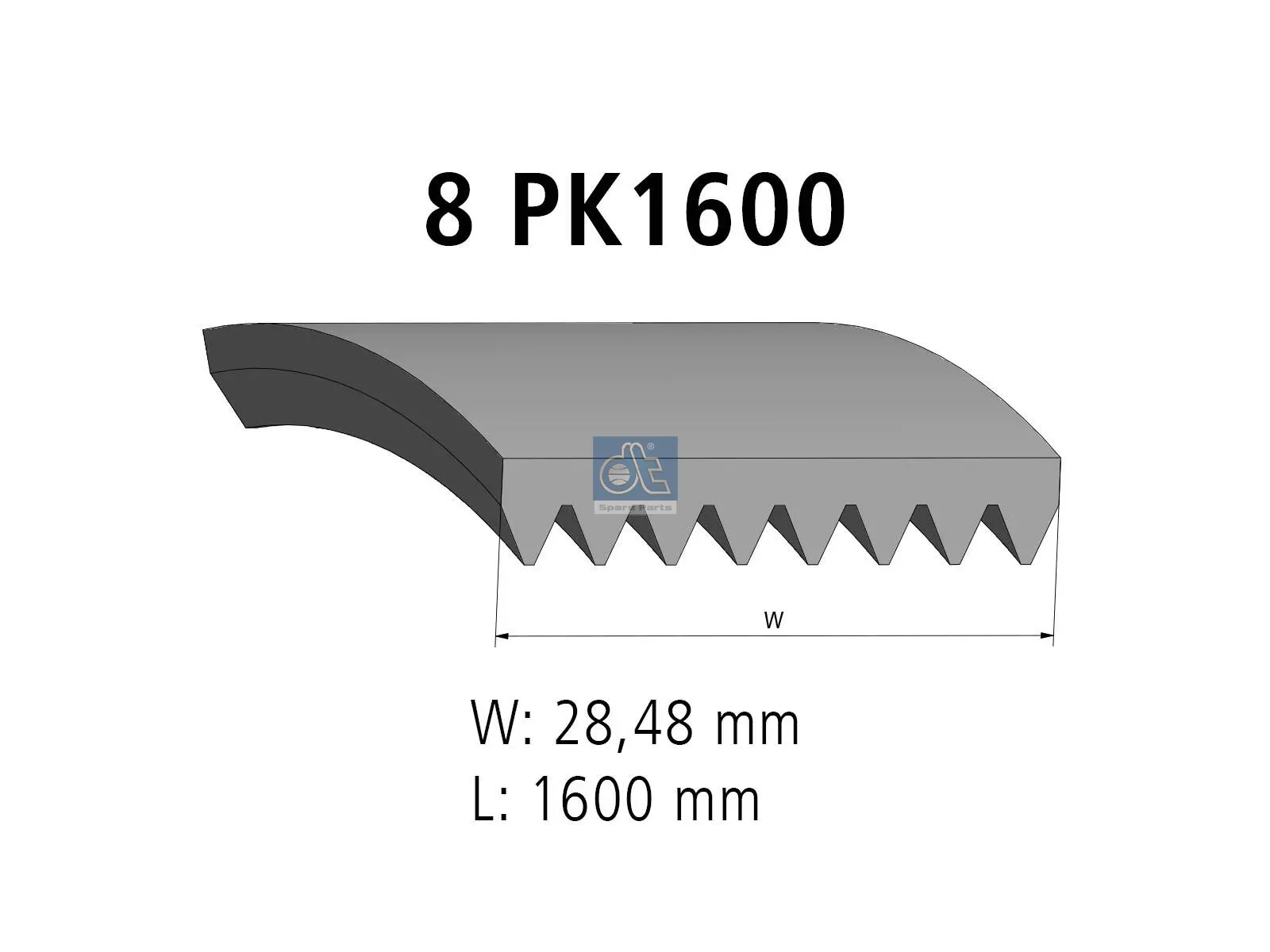 DIESEL TECHNIC | 4.80755 Multiribbed belt