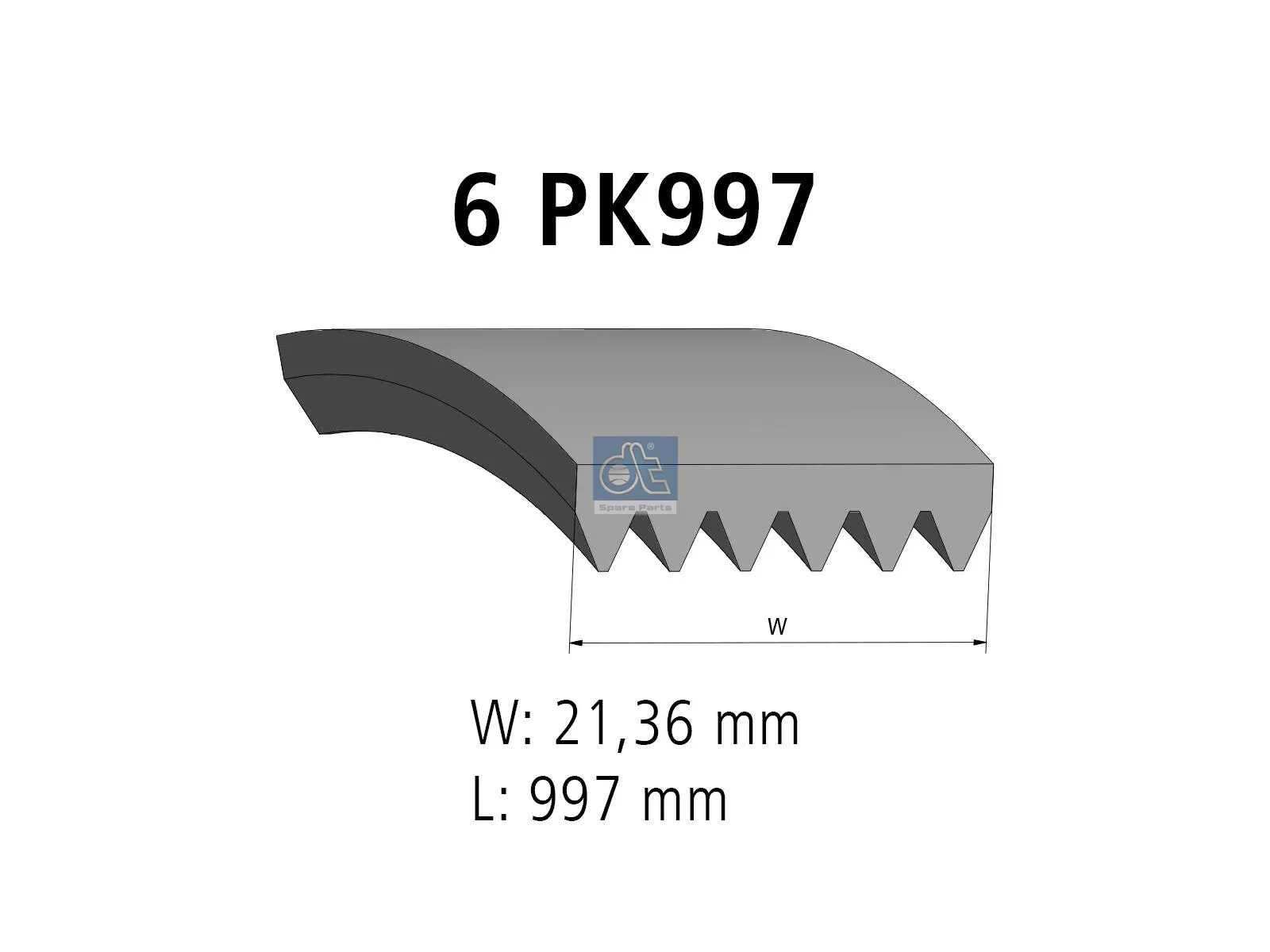 DIESEL TECHNIC | 4.81104 Multiribbed belt