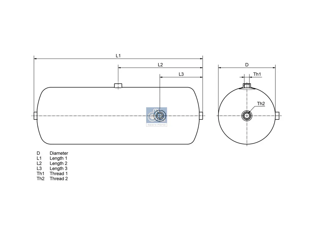 DIESEL TECHNIC | 5.70053 Air tank