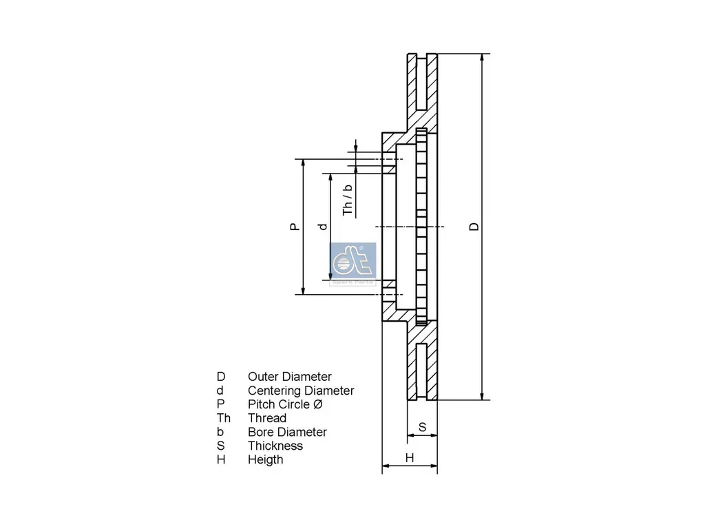 DIESEL TECHNIC | 6.61010 Brake disc