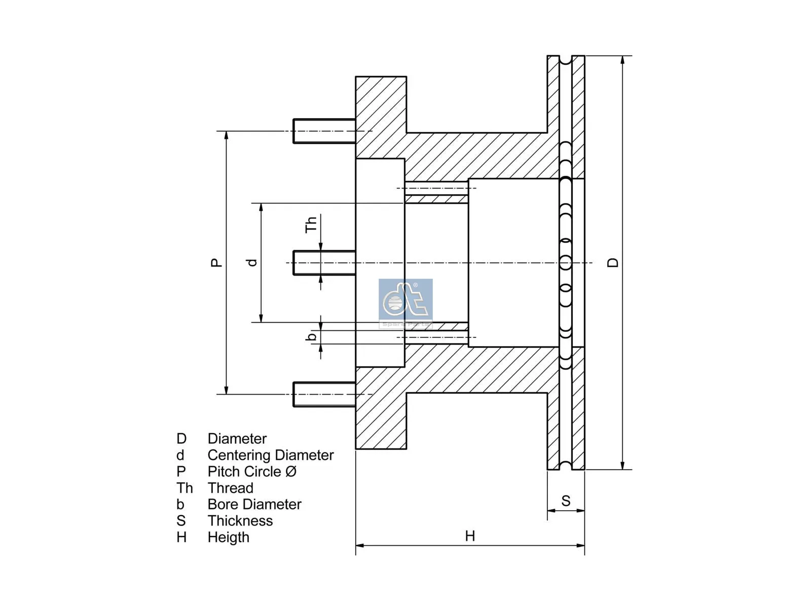 DIESEL TECHNIC | 7.36037 Brake disc