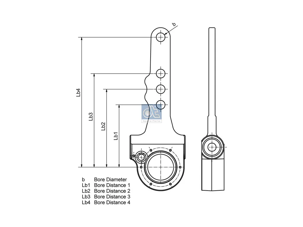DIESEL TECHNIC | 10.23025 Slack adjuster, manual