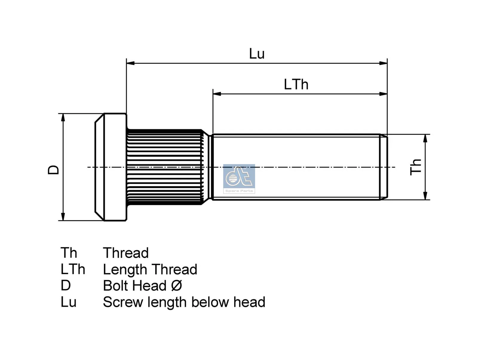 DIESEL TECHNIC | 2.65095 Wheel bolt