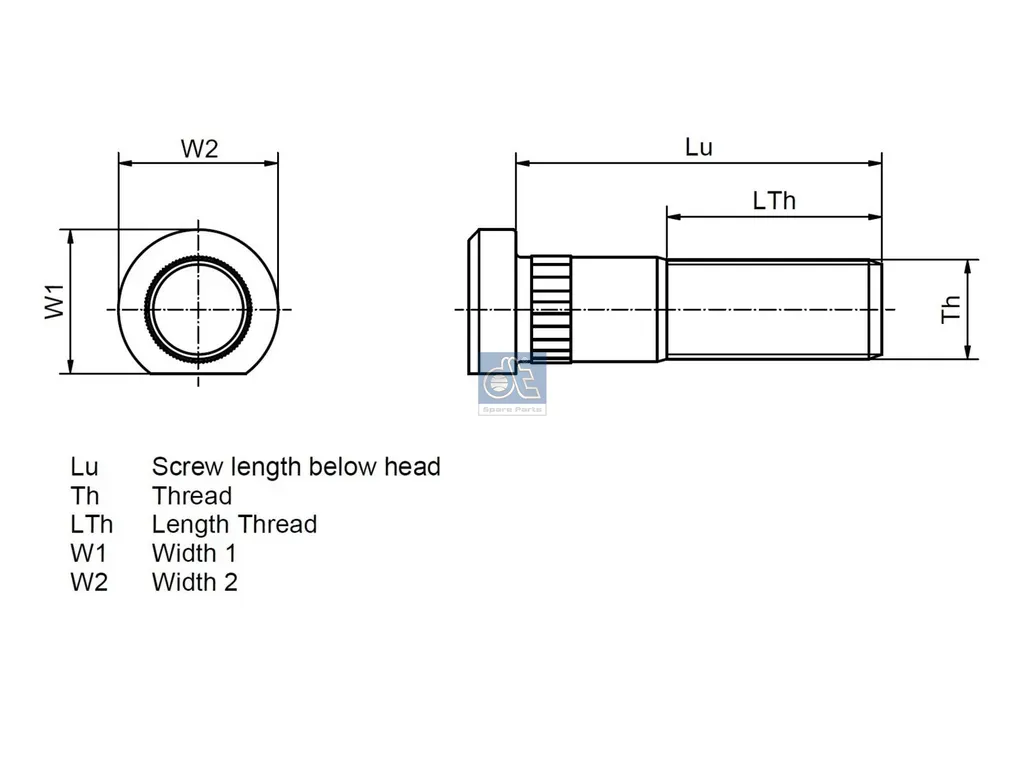 DIESEL TECHNIC | 3.61117 Wheel bolt